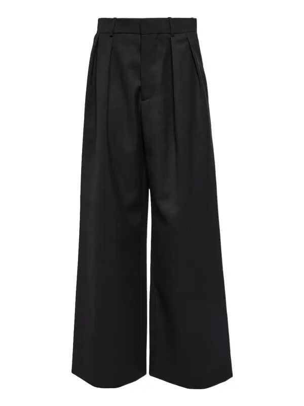 Wardrobe.NYC Low-rise Wide-leg Pants - Black
