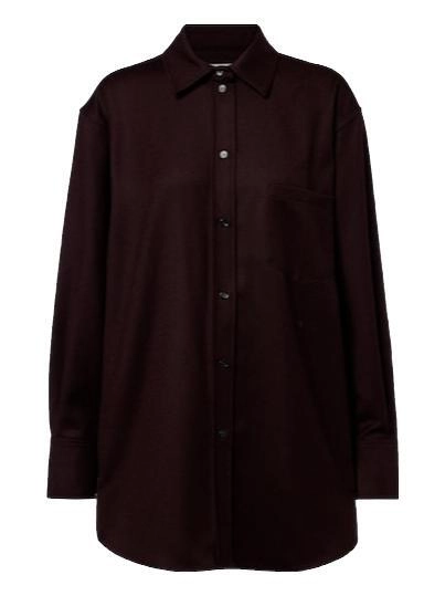 Victoria Beckham Virgin Wool Shirt - Black
