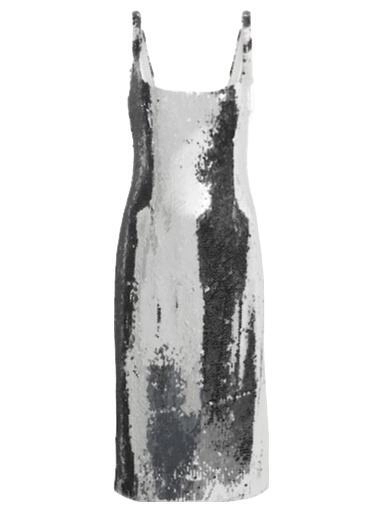 Magda Butrym Sequined Sleeveless Midi Dress - Black
