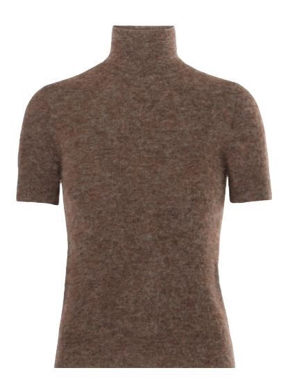 Ralph Lauren High-necked Short-sleeve Sweater - Brown