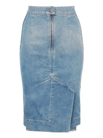 VIVIENNE WESTWOOD Orb Denim Pencil Skirt - Blue