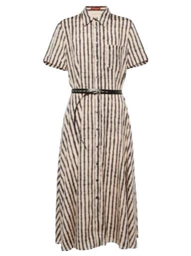 Altuzarra Kiera Printed Midi Shirt Dress - Nude