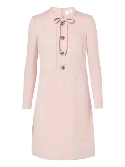Giambattista Valli Bow Detail Mini Dress - Nude