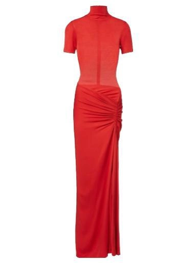 Christopher Esber Fusion Ruched Gown - Red