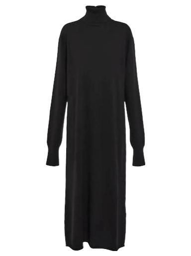 JIL SANDER Cashmere Midi Dress - Black