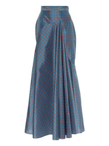 VIVIENNE WESTWOOD Plaid Maxi Skirt - Blue