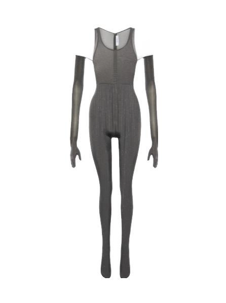 Alex Perry Crystal-embellished Jersey Catsuit - Black