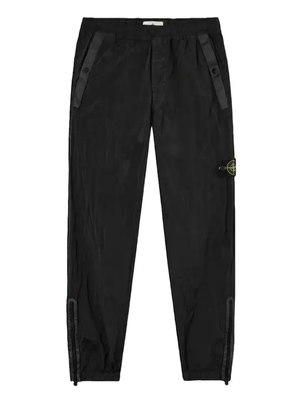 Stone Island Elastic Waist Sports Pants - Black