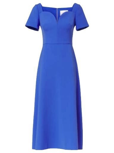 Carolina Herrera Off-the-shoulder Midi Dress - Blue