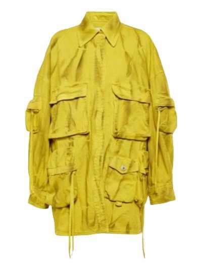 Attico Fern Cotton Utility Jacket - Yellow