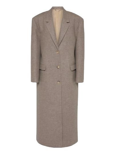 Magda Butrym Wool Cashmere And Silk Coat - Gray