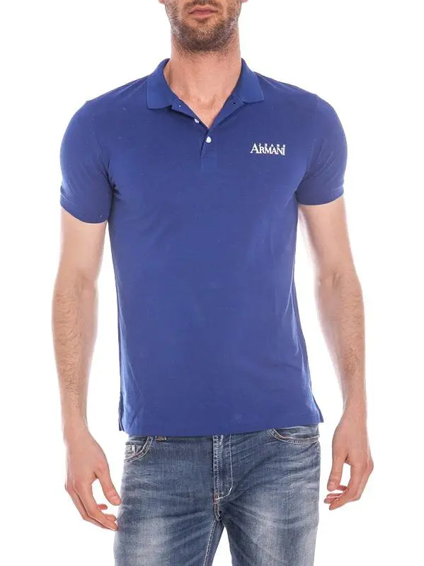 Emporio Armani Short-sleeved Polo Shirt - Blue