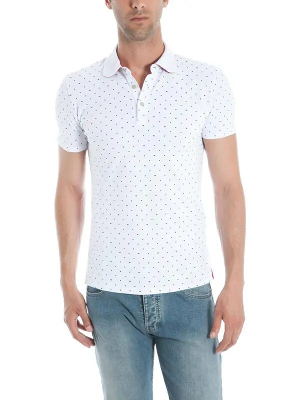 Emporio Armani Logo Slim Polo Shirt - White