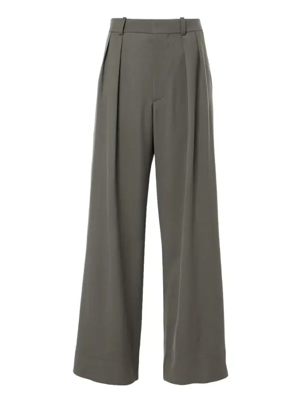 Wardrobe.NYC High-waisted Wide-leg Tailored Trousers - Black