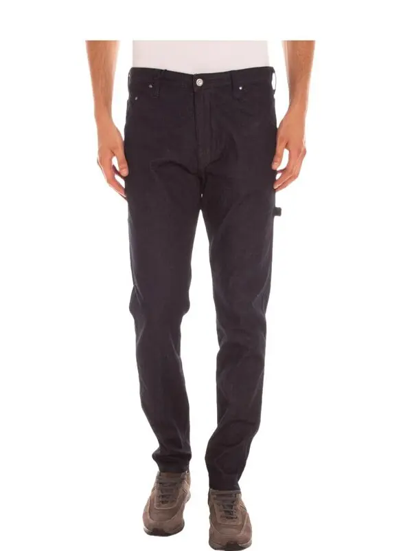 Emporio Armani Logo Detail Denim - Black