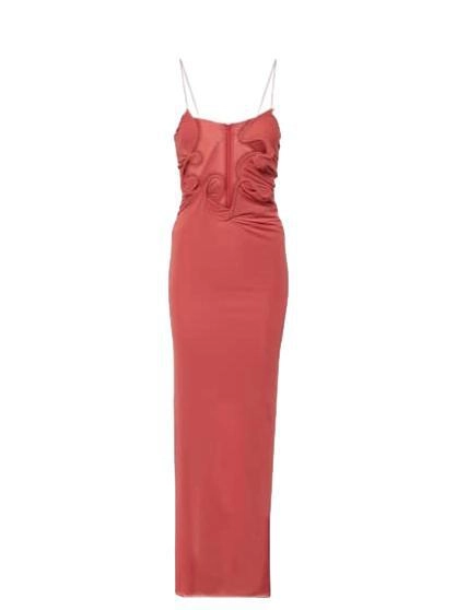 Christopher Esber Spaghetti Strap Maxi Dress With Cutouts - Red