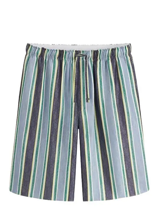 Dior Oblique Sun Stripes Shorts - Gray