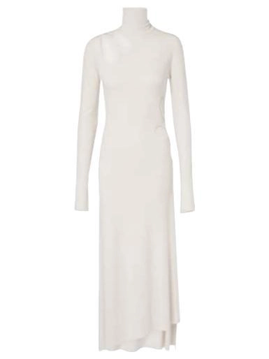 Victoria Beckham Cutout Jersey Midi Dress - White