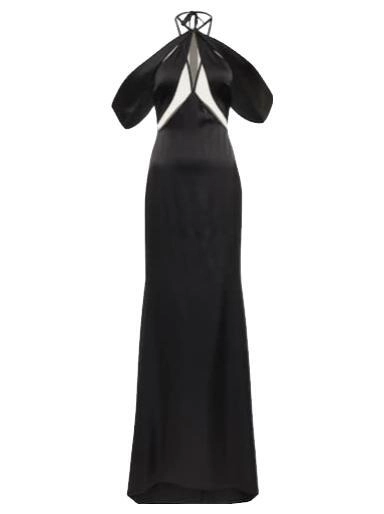 David Koma Off-shoulder Tulle Gown - Black