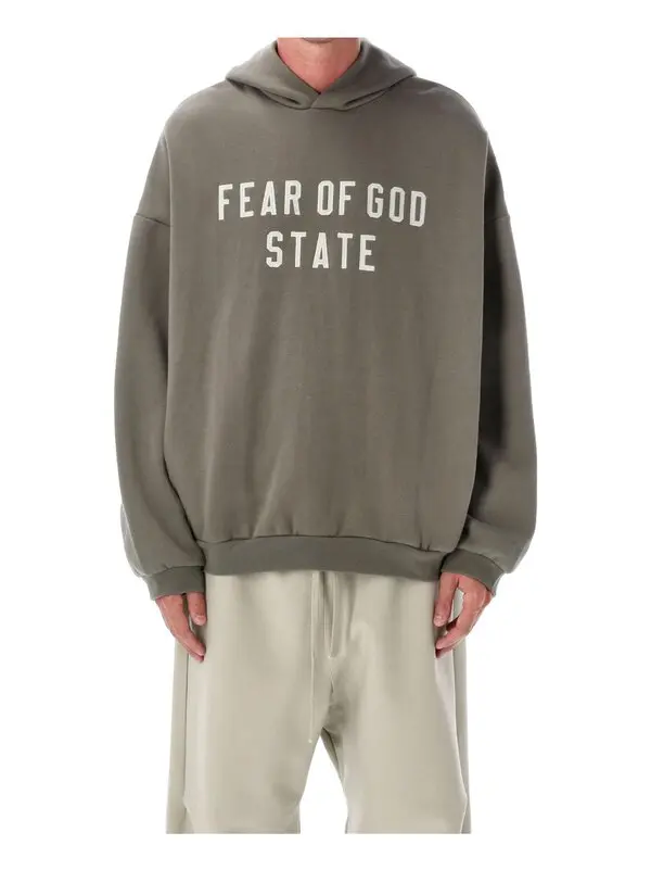Fear Of God Logo Hooded Sweatshirt - Multicolor