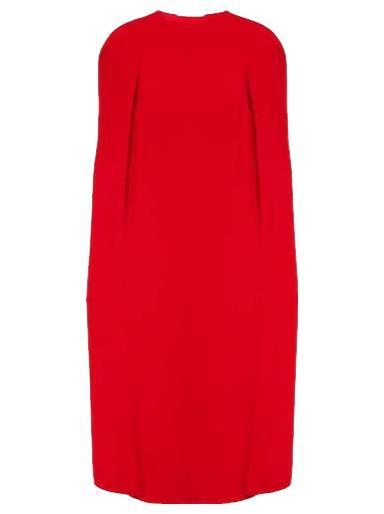 Stella McCartney Cape Midi Dress - Red