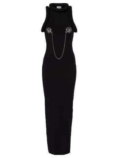 JEAN PAUL GAULTIER Sleeveless Embellished Maxi Dress - Black