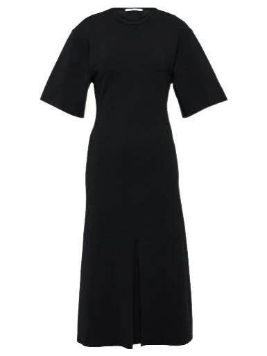 Stella McCartney Ruffled Midi Dress - Black