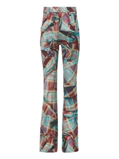 VIVIENNE WESTWOOD Plaid Flare Pants - Multicolor