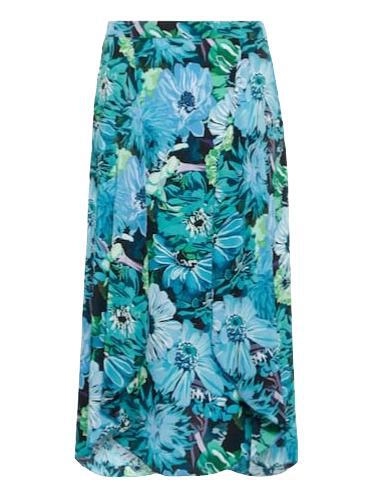 Stella McCartney Floral Midi Skirt - Blue