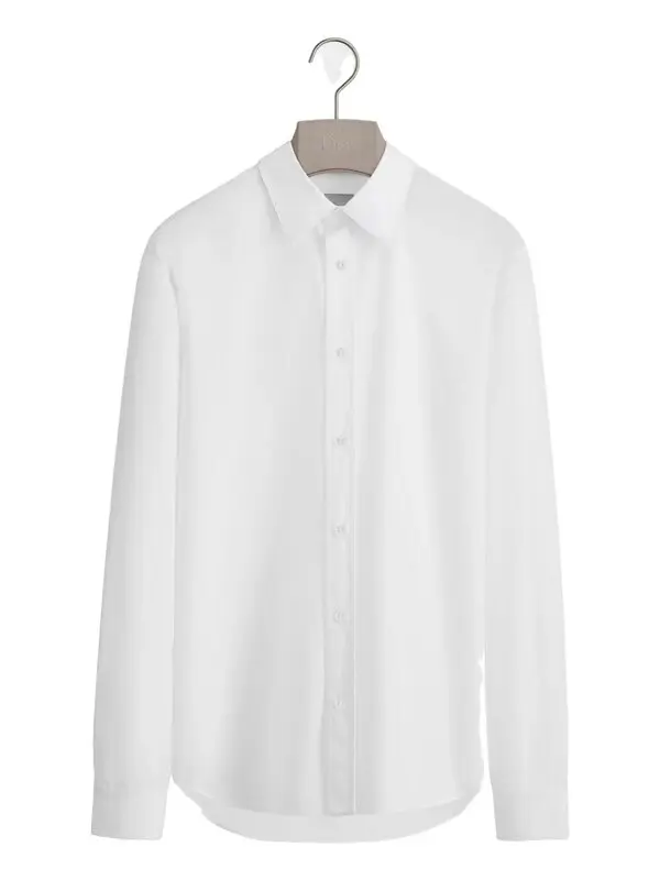 Dior Shirt With Moulures Embroideries - White