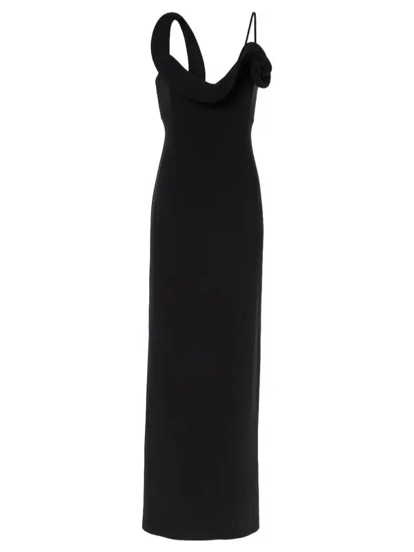 Magda Butrym Asymmetrical Gown - Black