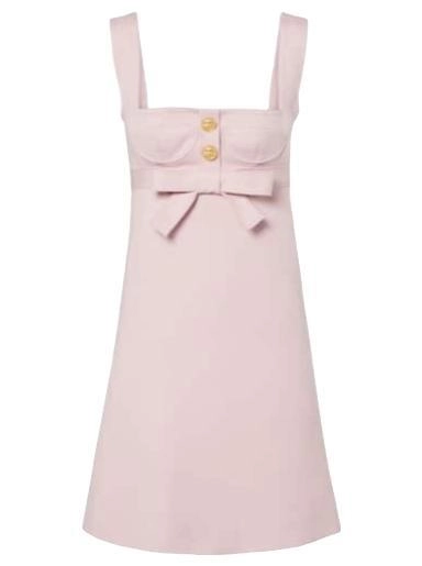 Giambattista Valli Bow Detail Crêpe Mini Dress - Pink
