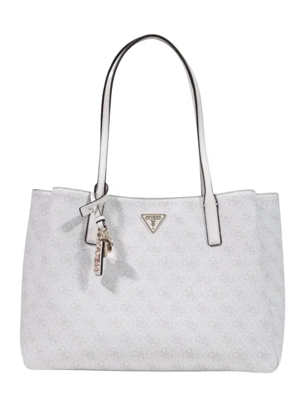 Guess Monogrammed Tote Bag - White