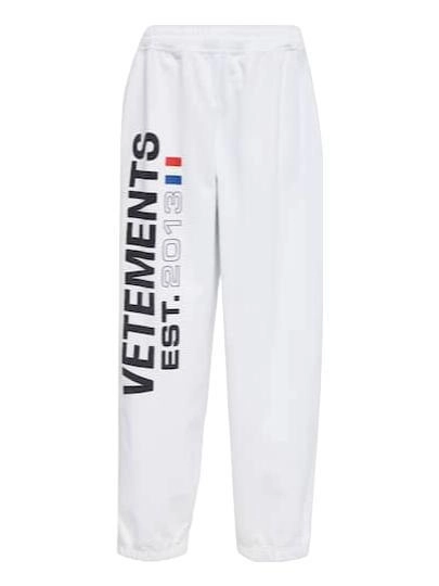 Vetements Brand Logo Sweatpants - White