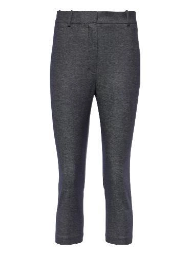 Magda Butrym High-rise Cropped Wool And Cotton Pants - Black