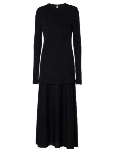 JIL SANDER Layered Maxi Dress - Black