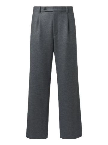JIL SANDER Wool Wide-leg Pleated Trousers - Black