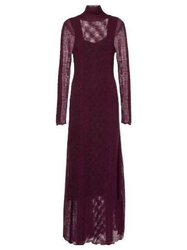 Ulla Johnson Openwork Knitted Maxi Dress - Red