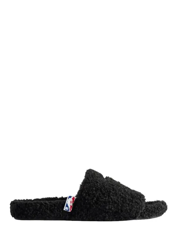 Balenciaga X Nba Collaboration Furry Open Mule - Black/white