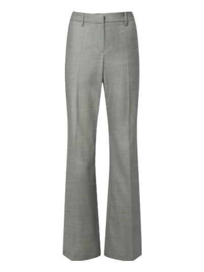 Magda Butrym Wool Tailored Straight Leg Trousers - Gray