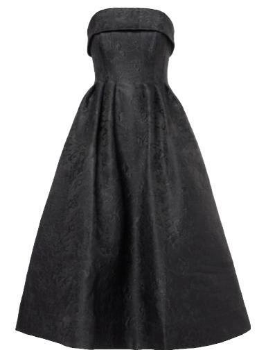 Rebecca Vallance Esther Off-shoulder Midi Dress - Black