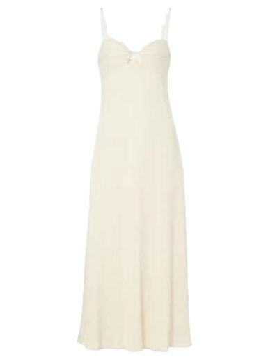 Johanna Ortiz Cutout Maxi Dress With Thin Straps And Open Back - White