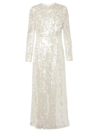 EMILIA WICKSTEAD Sequined Gown - White