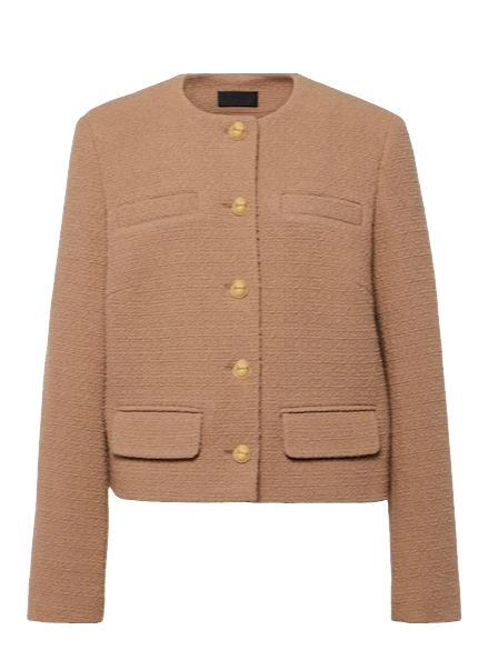 NILI LOTAN Button-down Casual Jacket With Flap Pockets - Brown