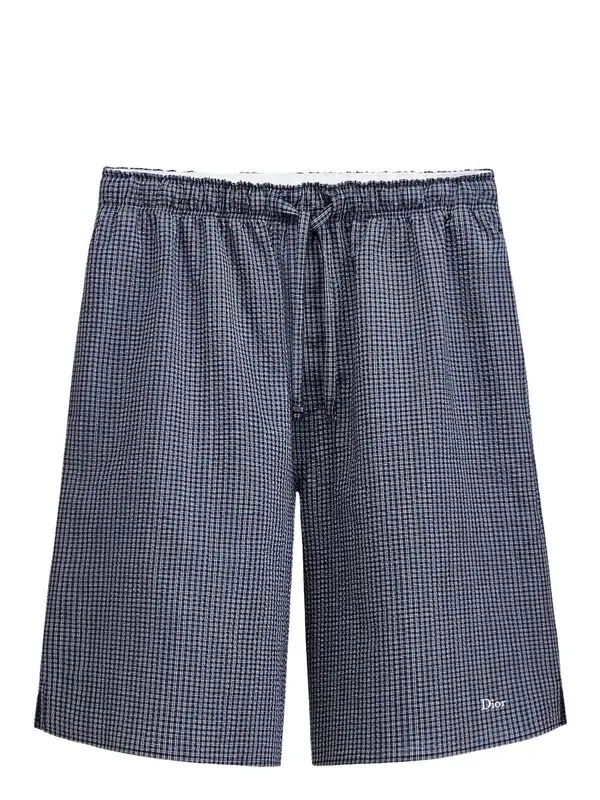 Dior Shorts With Embroidery - Blue
