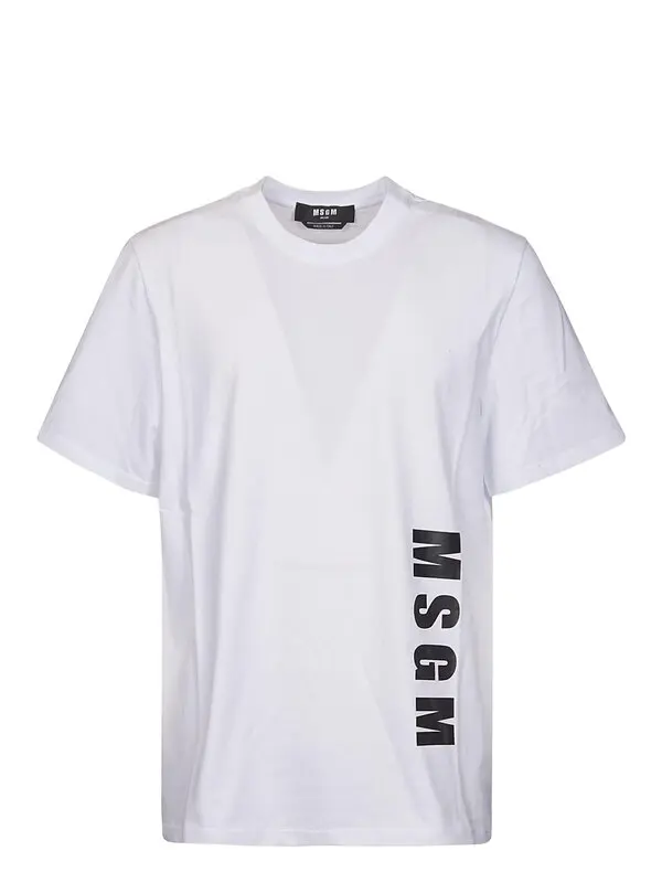 MSGM Logo-print T-shirt - White