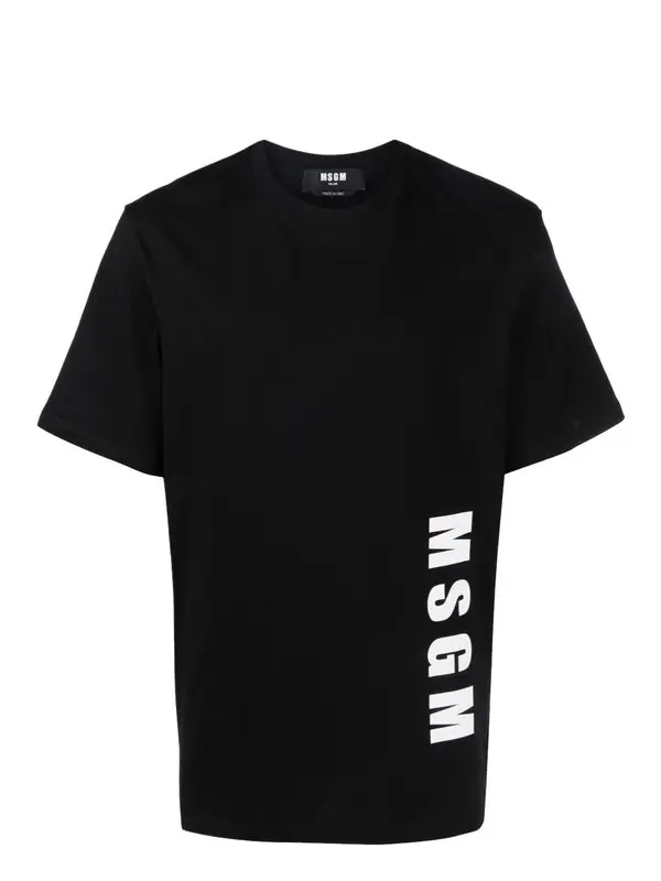 MSGM Logo-print T-shirt - Black