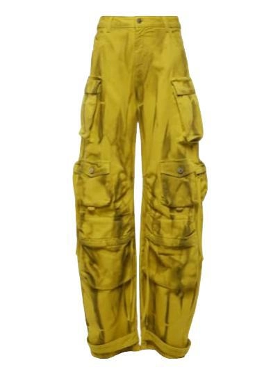 Attico Mid-rise Cargo Pants - Brown