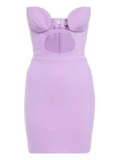 NENSI DOJAKA Cutout Minidress - Purple