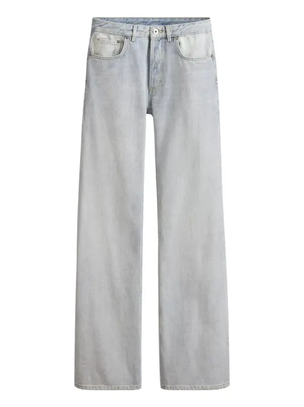 Dior Cuffed Regular-fit Jeans - Light Blue